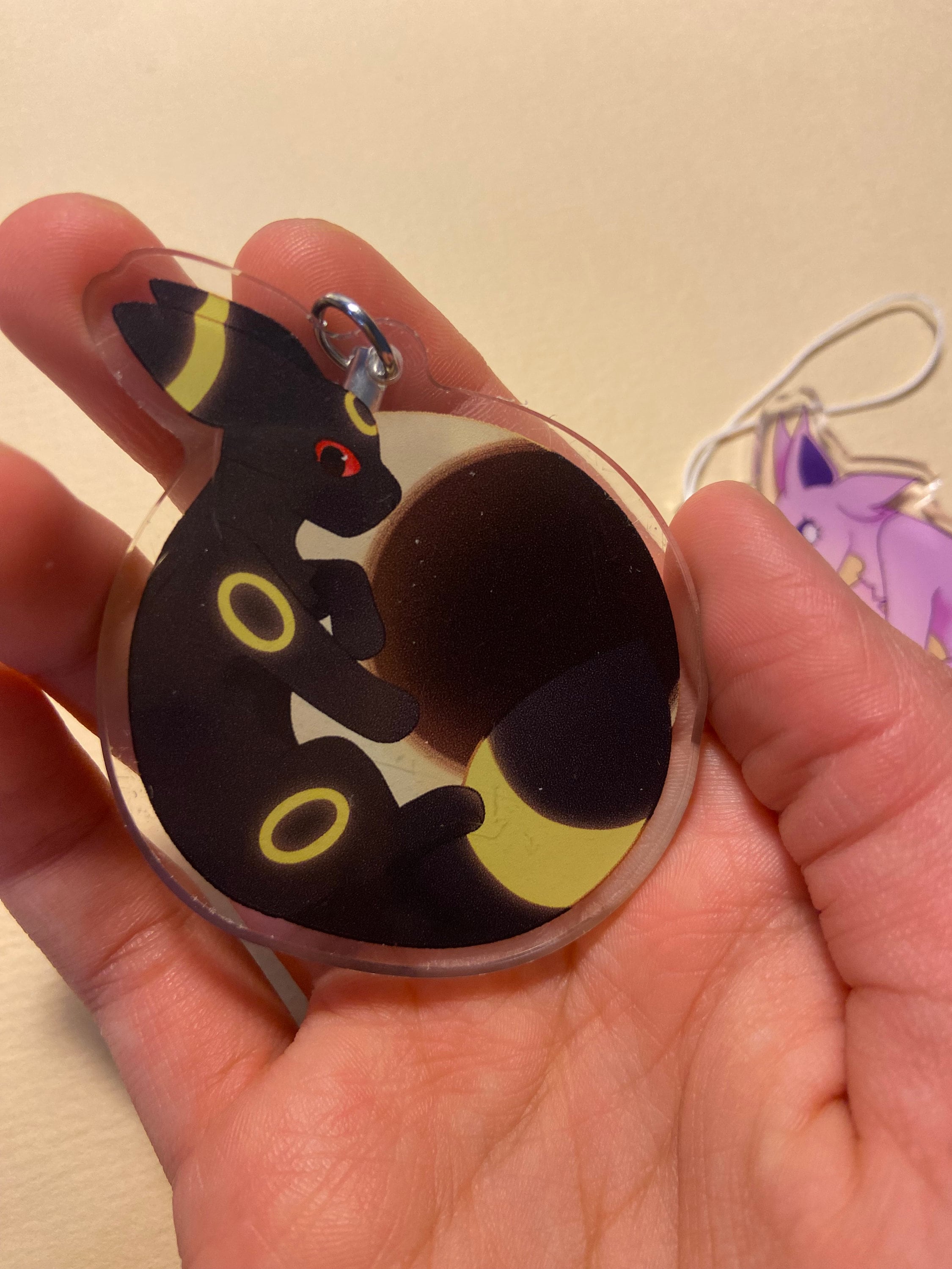 Cute Pokémon Espeon and Umbreon Matching Keychains - Etsy