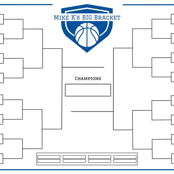 Basketball Bracket - Etsy