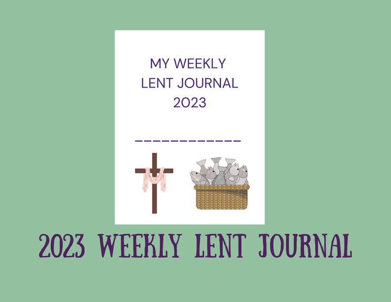 Instant Download Kids Lent Journal Fun Family Lent Activity - Etsy