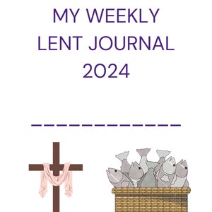 Instant Download Kids Lent Journal- Fun Family Lent Activity Pages ...