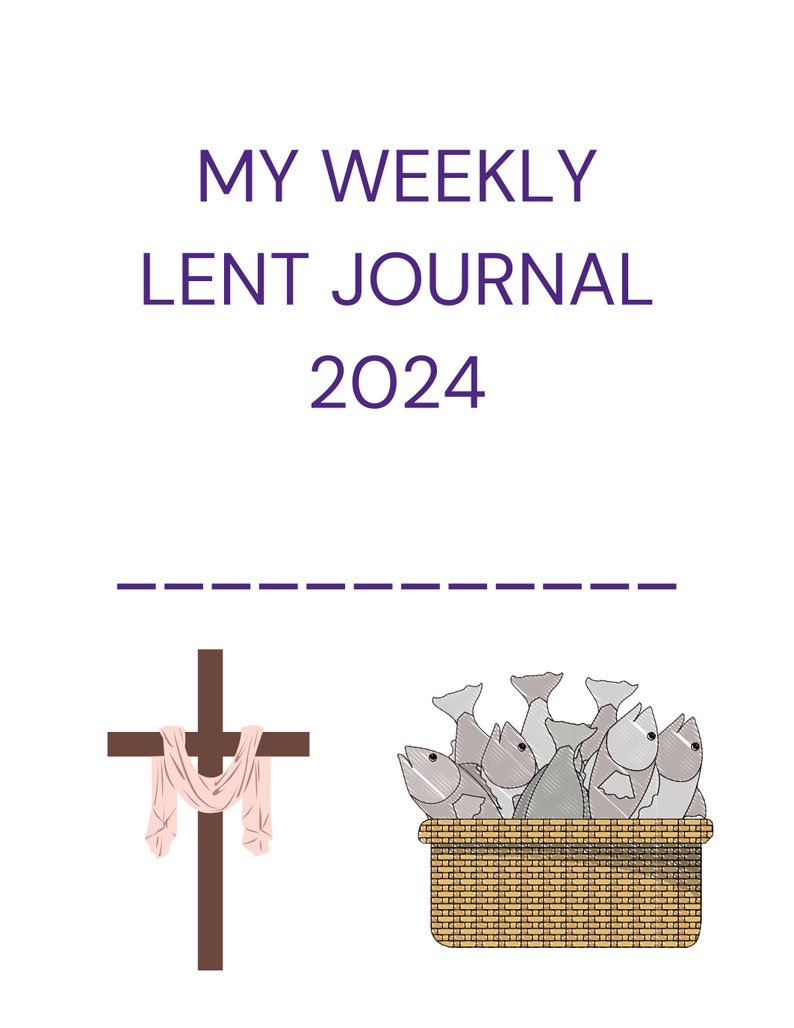 Instant Download Kids Lent Journal- Fun Family Lent Activity Pages ...