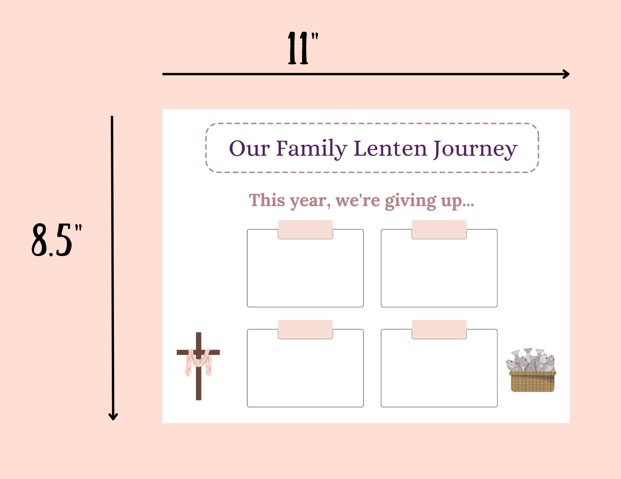 Instant Download Family Lent Printable - Last Minute Lent Activities ...