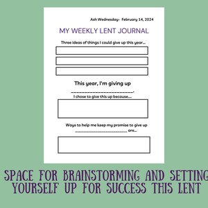 Instant Download Kids Lent Journal- Fun Family Lent Activity Pages ...