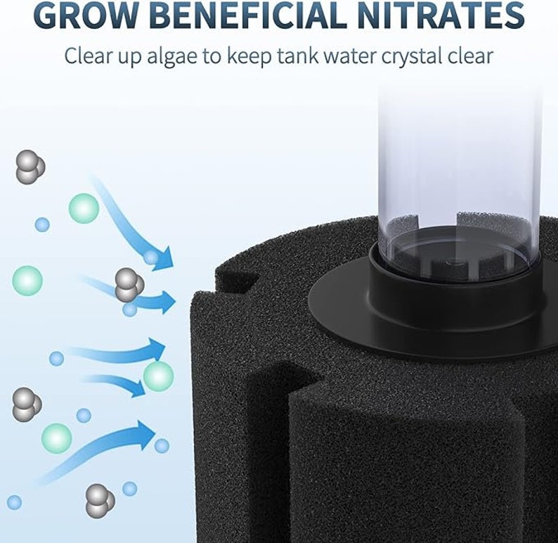Bio Sponge Filter - Medium - Aquarium Sponge Filter - Filter for Fish ...