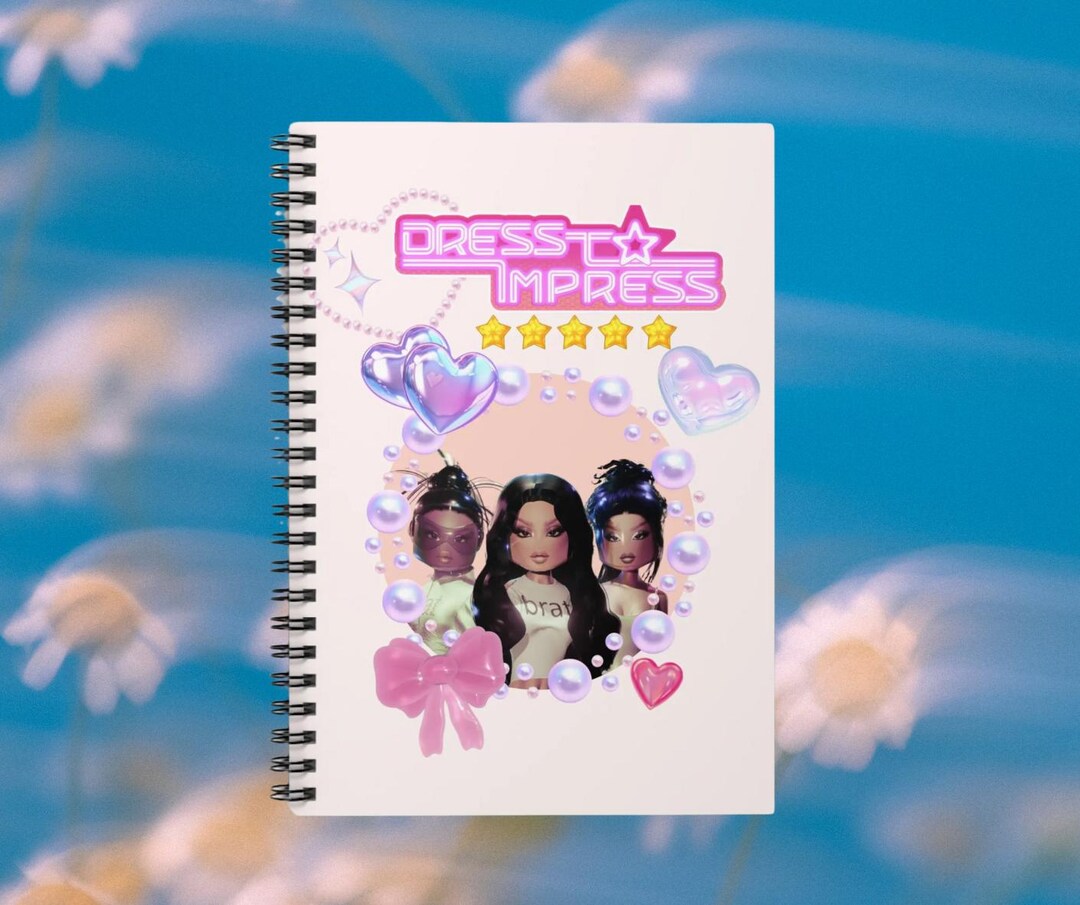 ROBLOX Dress to Impress X Brat Spiral Notebook - Etsy