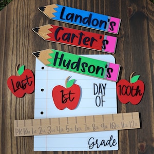 Back to School Personalized Interchangeable Sign - Etsy