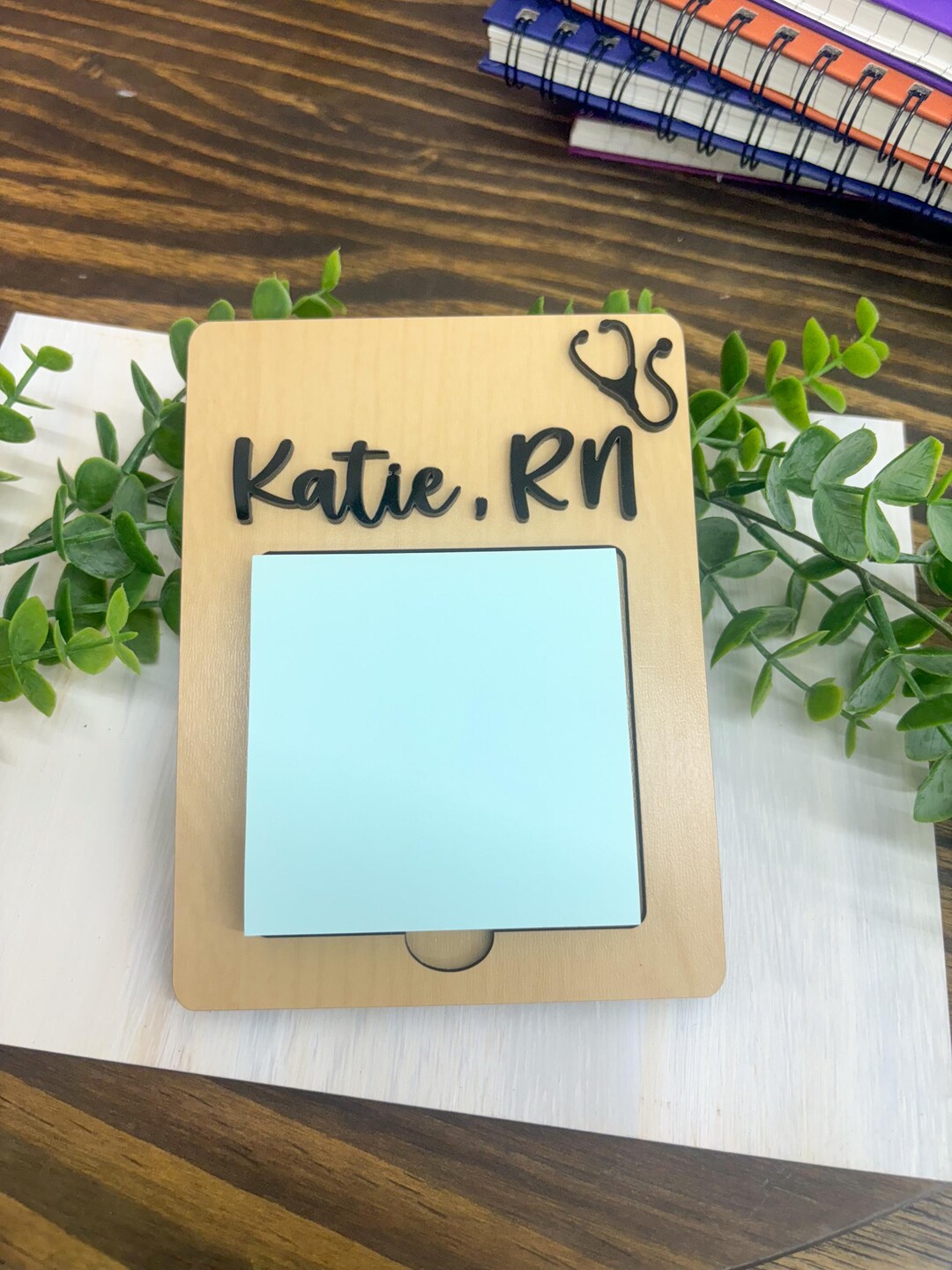 Simple Post It Holder Nurse Sticky Note Holder Doctor Desk Notepad - Etsy
