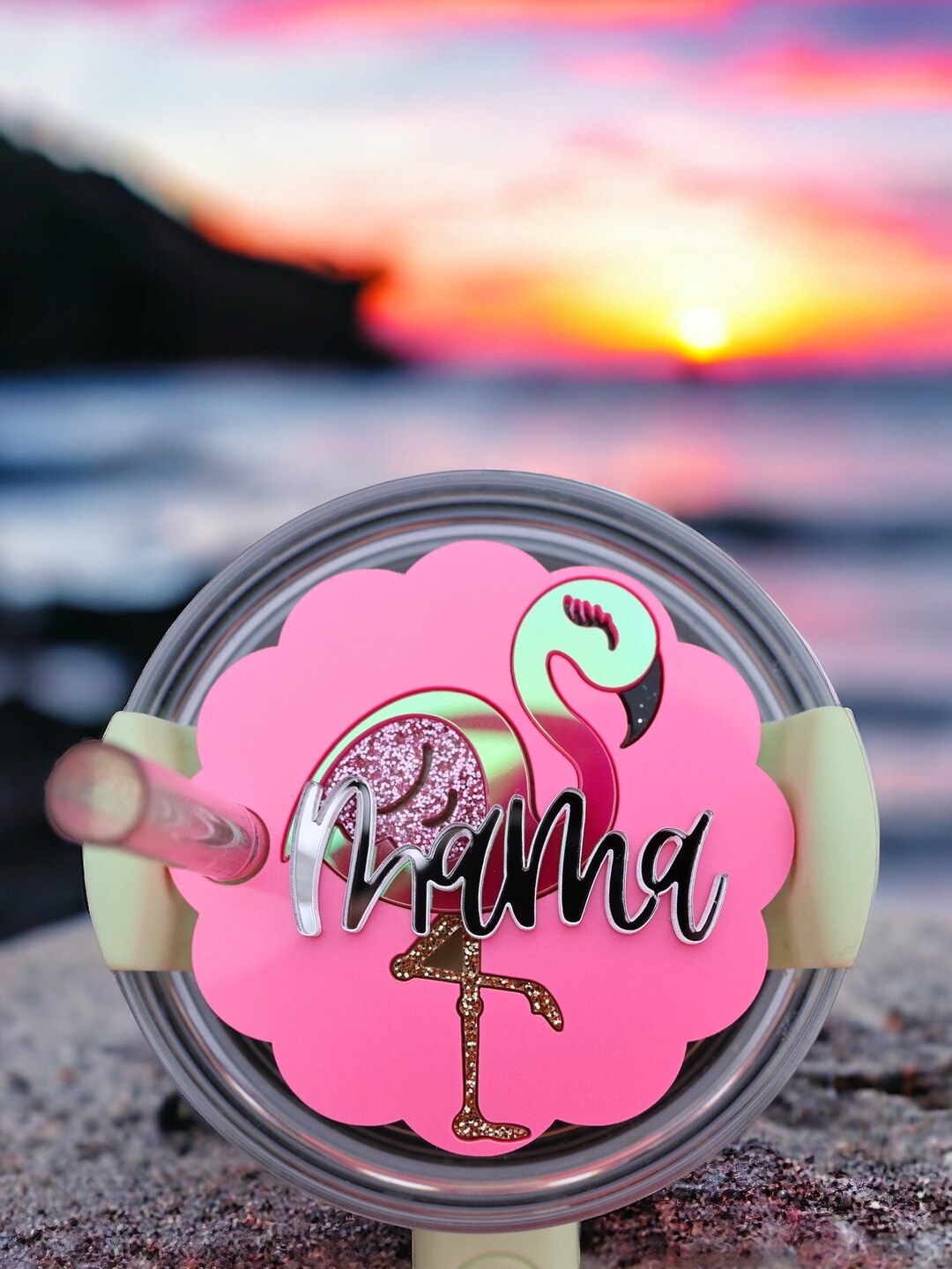 Flamingo Stanley Topper Summer Stanley Cup Topper - Etsy