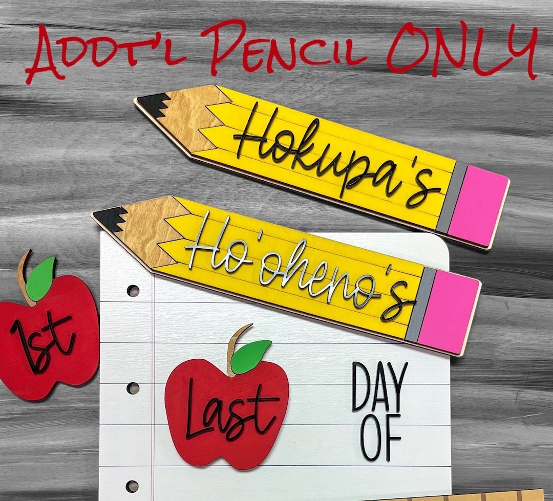 School Sign Pencil ONLY - Etsy