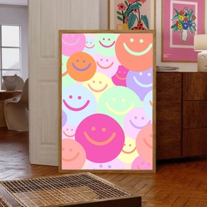 Smiley Face Graphic Design - Etsy