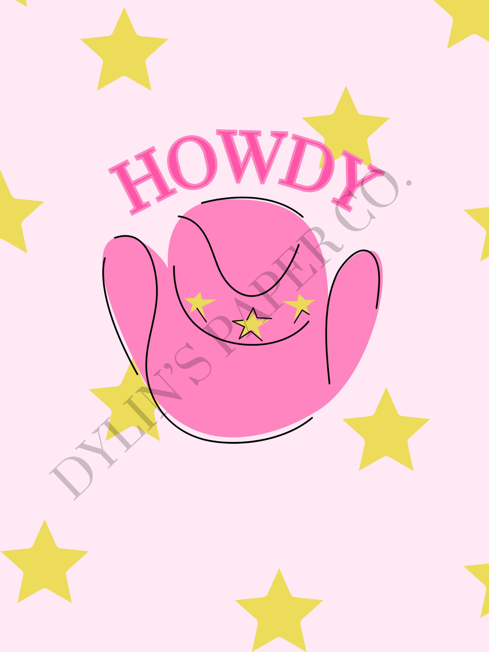 Howdy Star Design | JPG Print | Instant Download | - Etsy