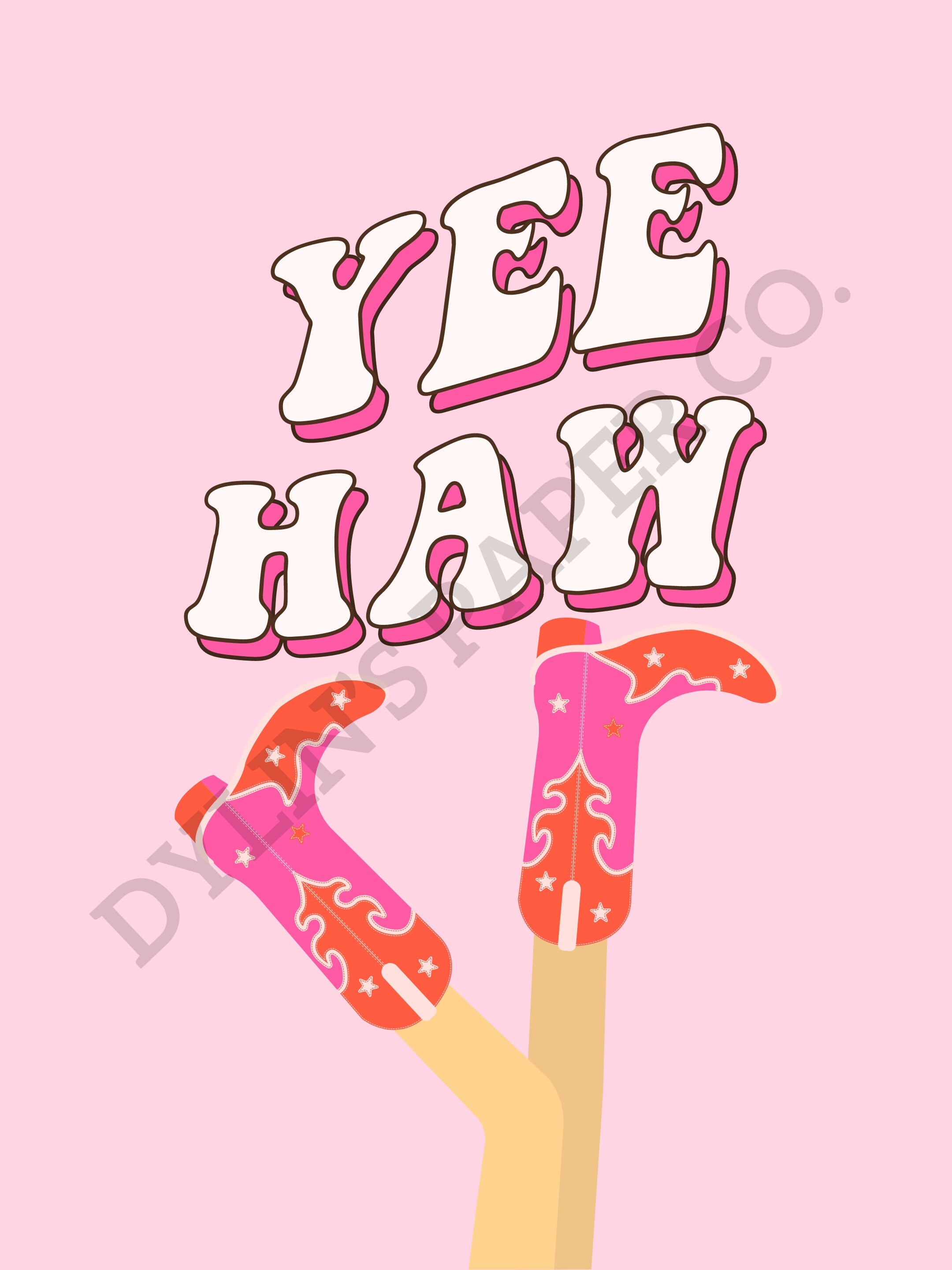 Yee Haw Cowgirl Design - Etsy