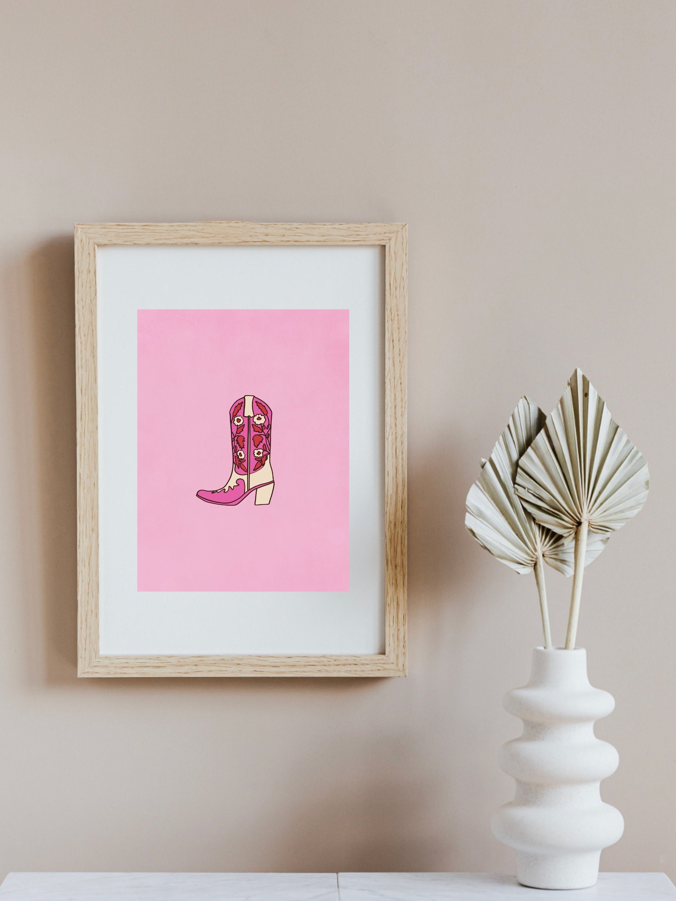 Cowgirl Boot Design | JPG Print | Instant Download | - Etsy