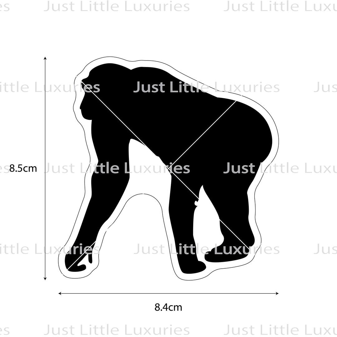 Chimp Silhouette Cookie Cutter - Etsy