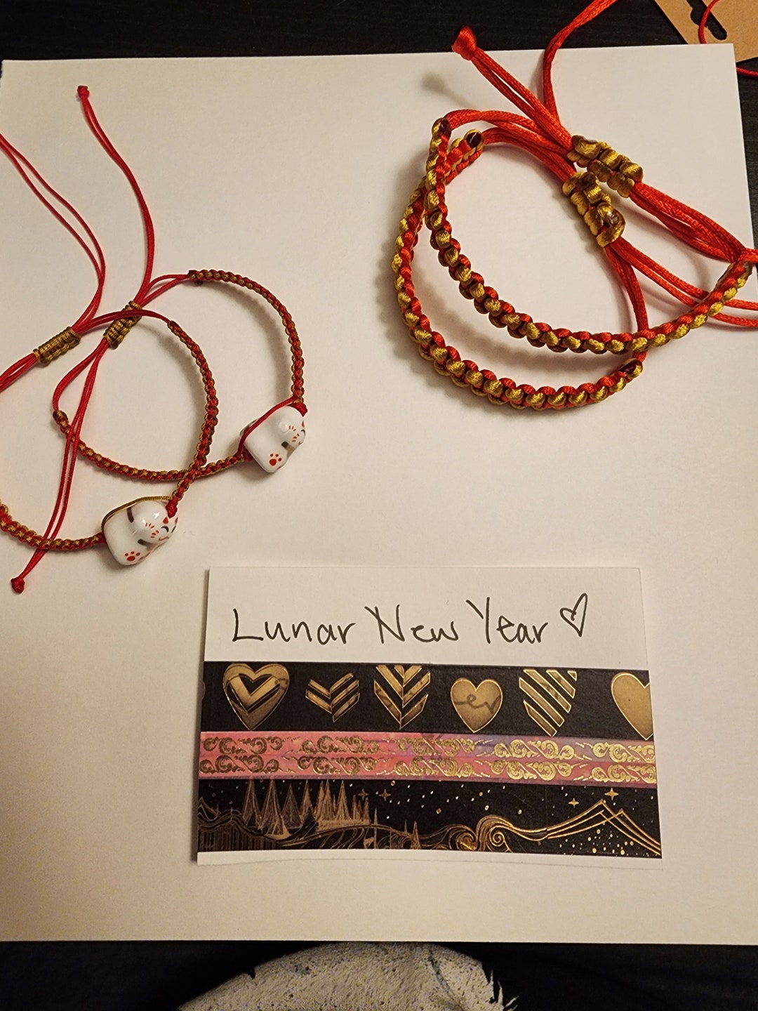 Lunar New Year/lucky Cat Charm Set Plus Freebie - Etsy