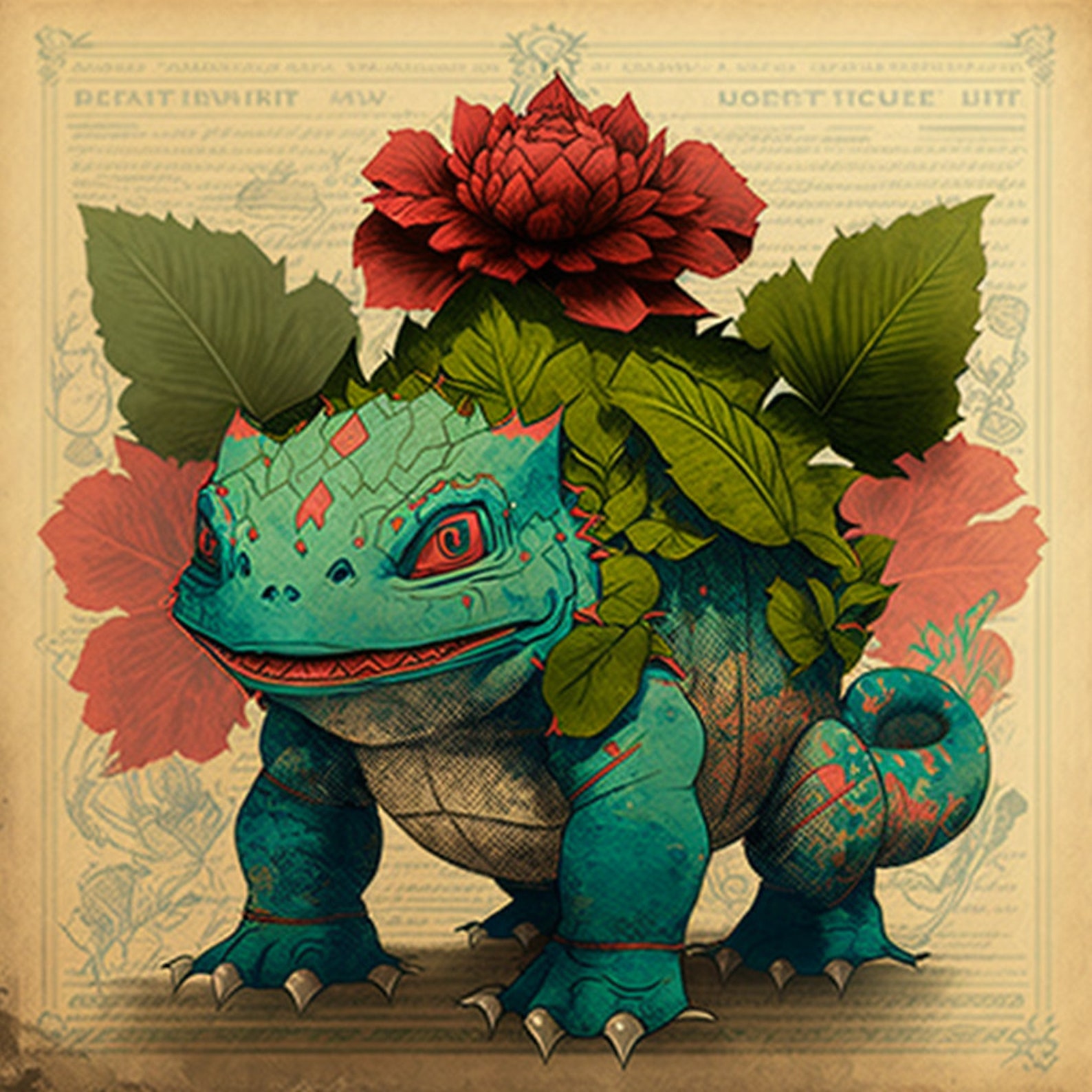 Venusaur Vintage Venus - Etsy