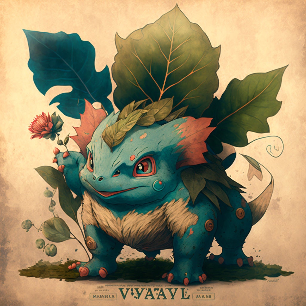 Ivysaur Vintage Vigor - Etsy