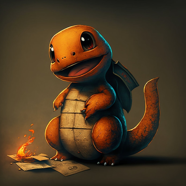 Charmander Vintage Blaze - Etsy