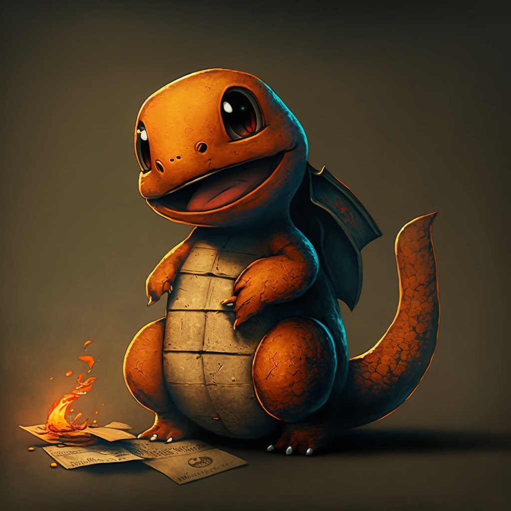Charmander Vintage Blaze - Etsy