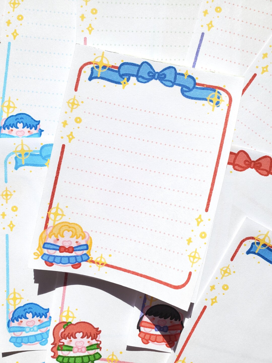 Cute Piggy Moon Sailor Scouts Version 1 Memo Pad (nonstick), Notepad ...