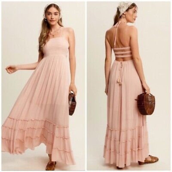 Pink Bohemian Dress - Etsy