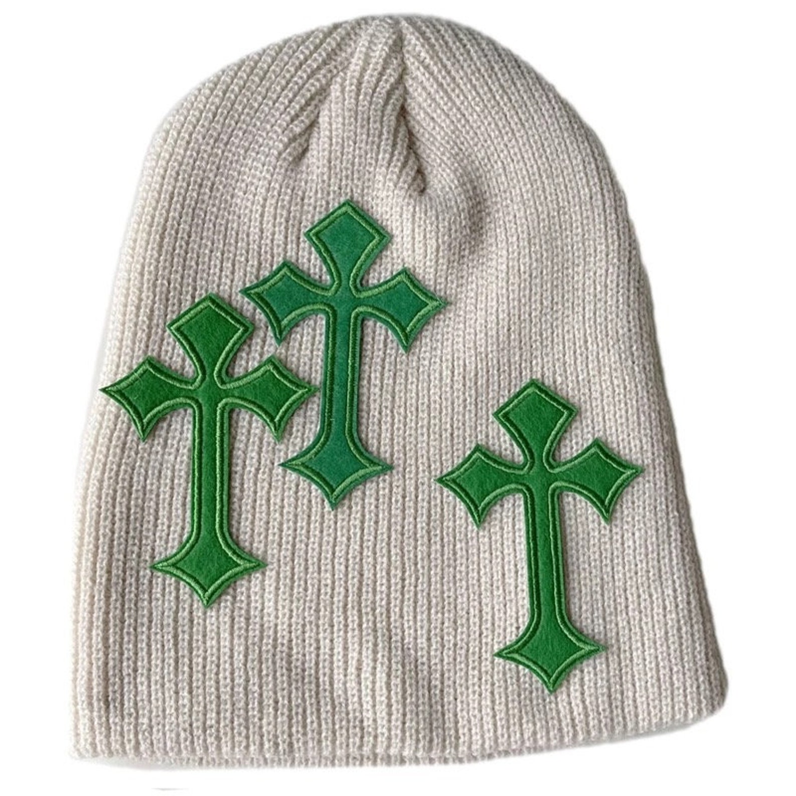 Triple Cross Beanie - Etsy