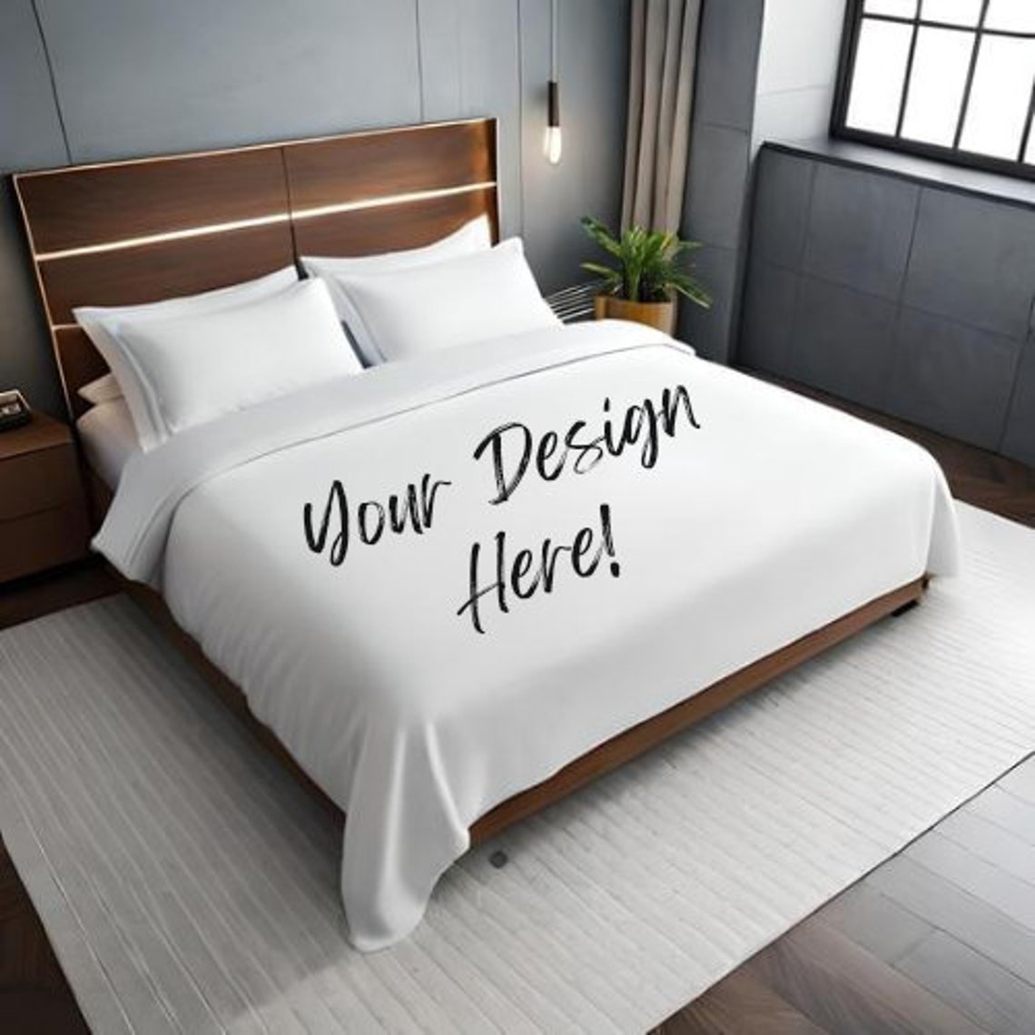 White Bedding Mockup, Blanket Mock Up, Blanket Mockups, White Sheets Mock Up, Blank Blanket ...