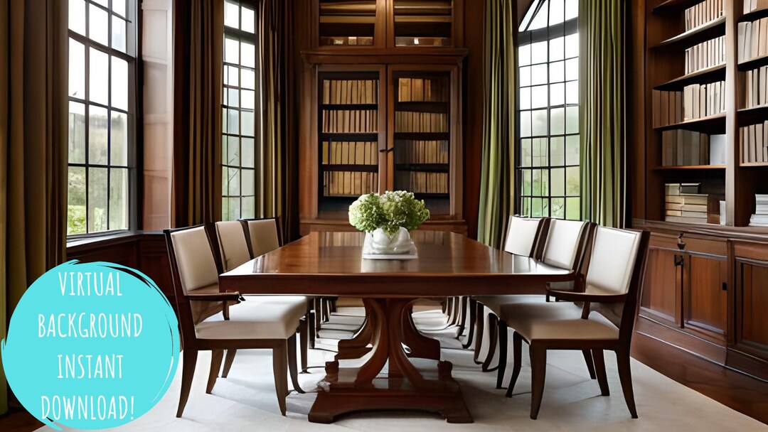 Virtual Teams Background, Zoom Background, Home Office Background ...