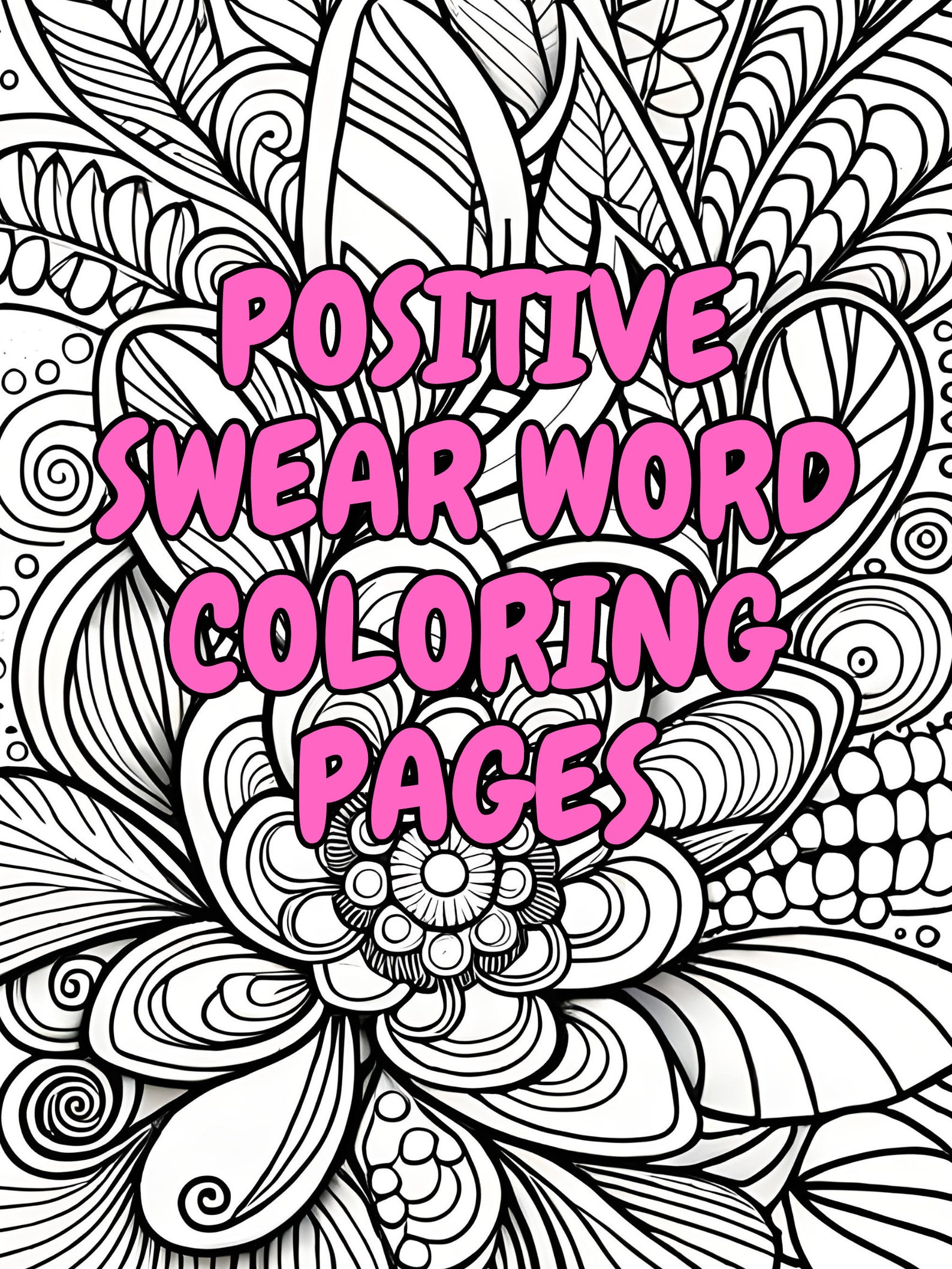 Adult Coloring Book, Printable Coloring Pages, Positive Affirmation ...