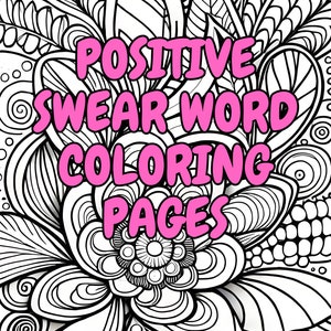 Adult Coloring Book, Printable Coloring Pages, Positive Affirmation ...