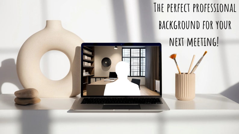 Minimalist Virtual Background, Zoom Background, Home Office Background ...