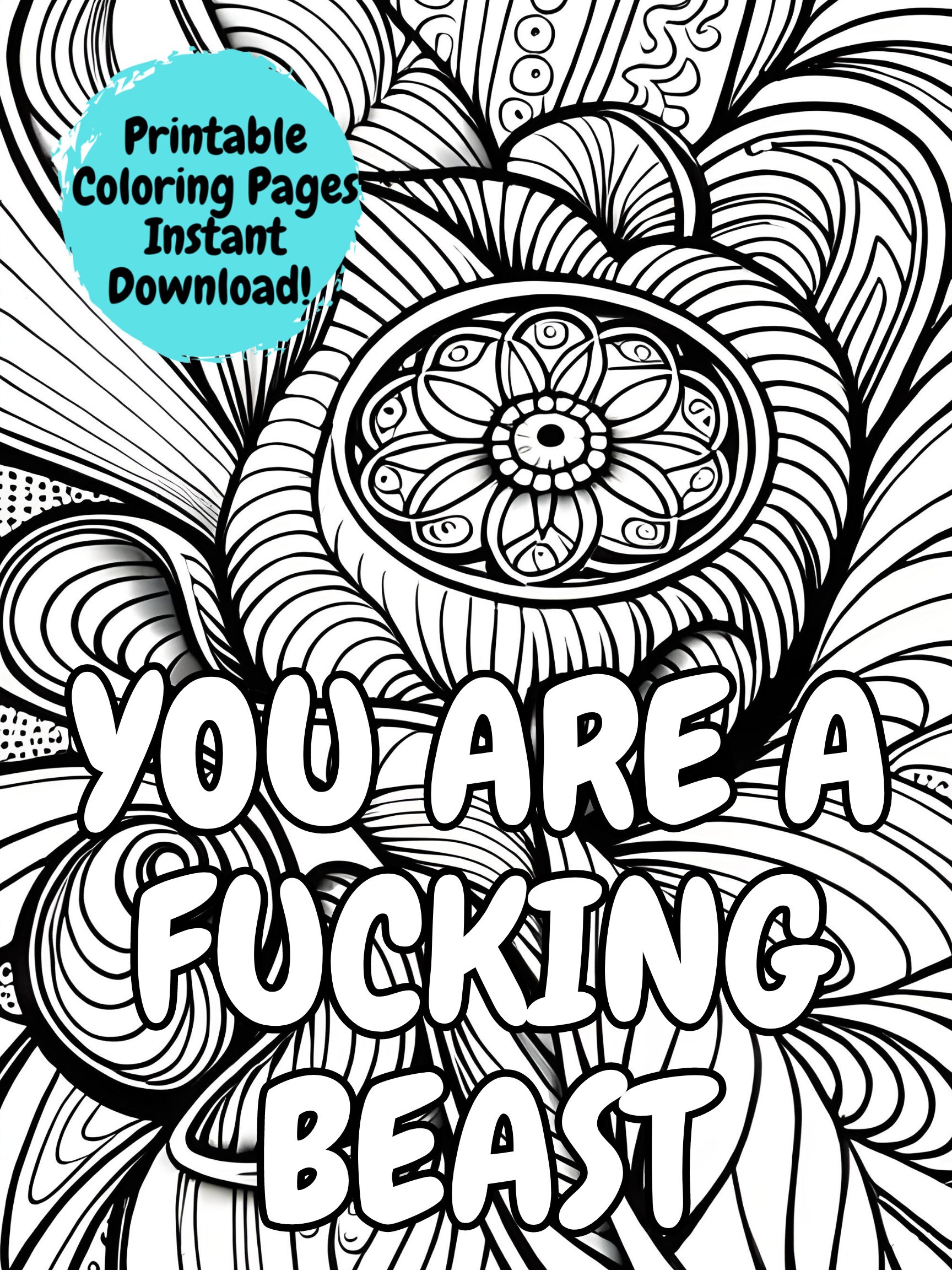 Positive Affirmation Coloring Book Adult Coloring Book - Etsy
