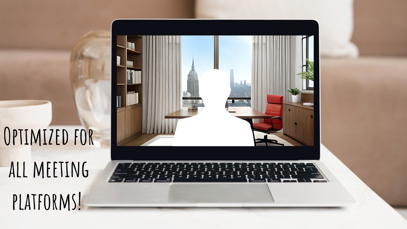 Home Office Background 5 Pack, Zoom Backgrounds, Minimalist Virtual ...