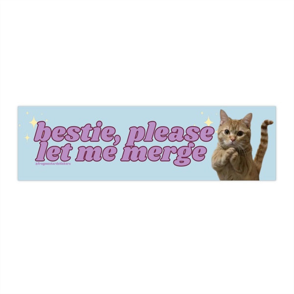 Cat Bumper Sticker - Etsy