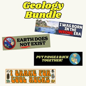 Geology Bumper Sticker or Magnet Bundle: Funny Rock Lover Car Decals - Etsy