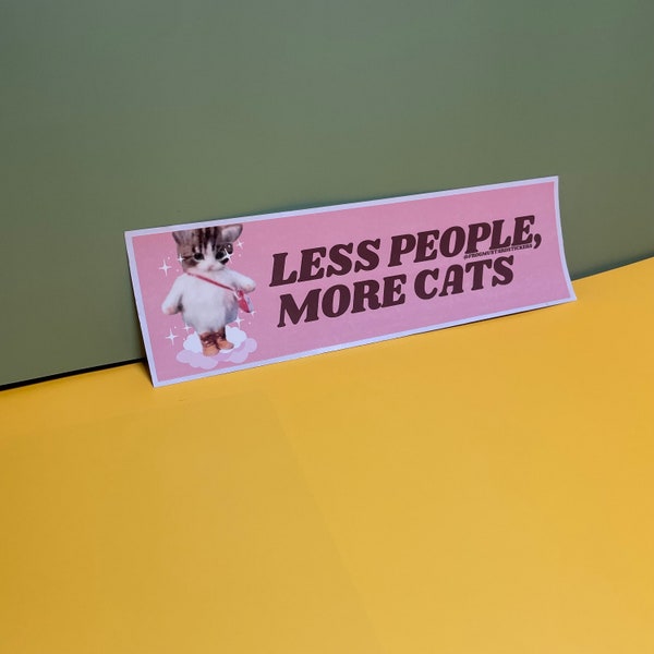Cat Bumper Sticker - Etsy