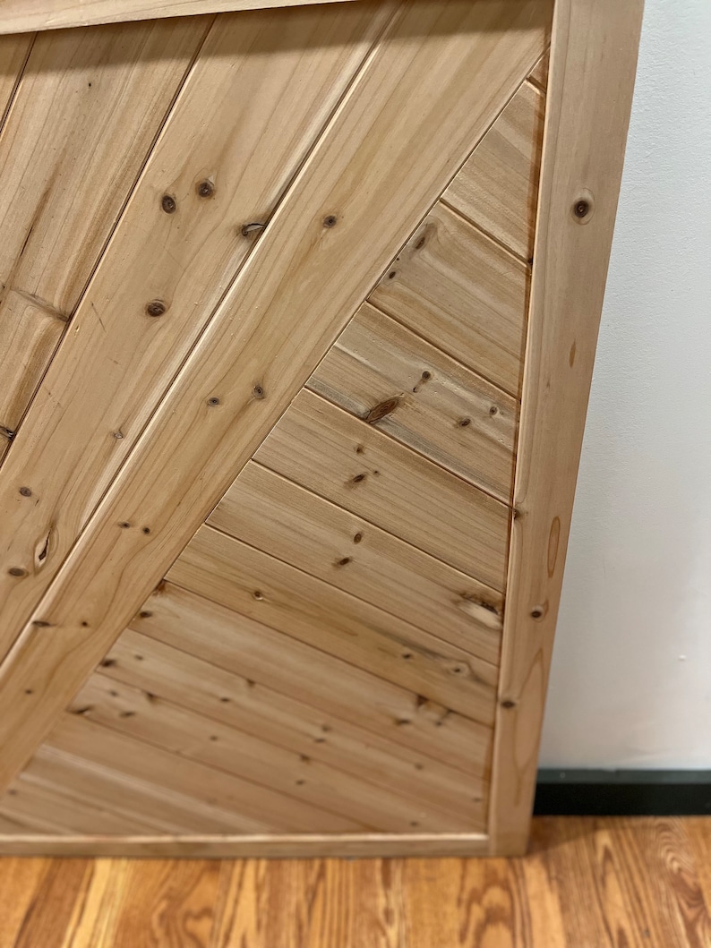 Custom Cedar Barn Door Chevron Arrow Sliding Door - Etsy