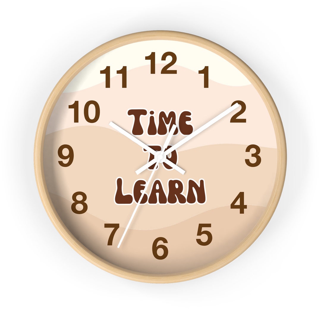 Clock for Classroom Decor Clock Boho Clock Groovy Calming Classroom ...
