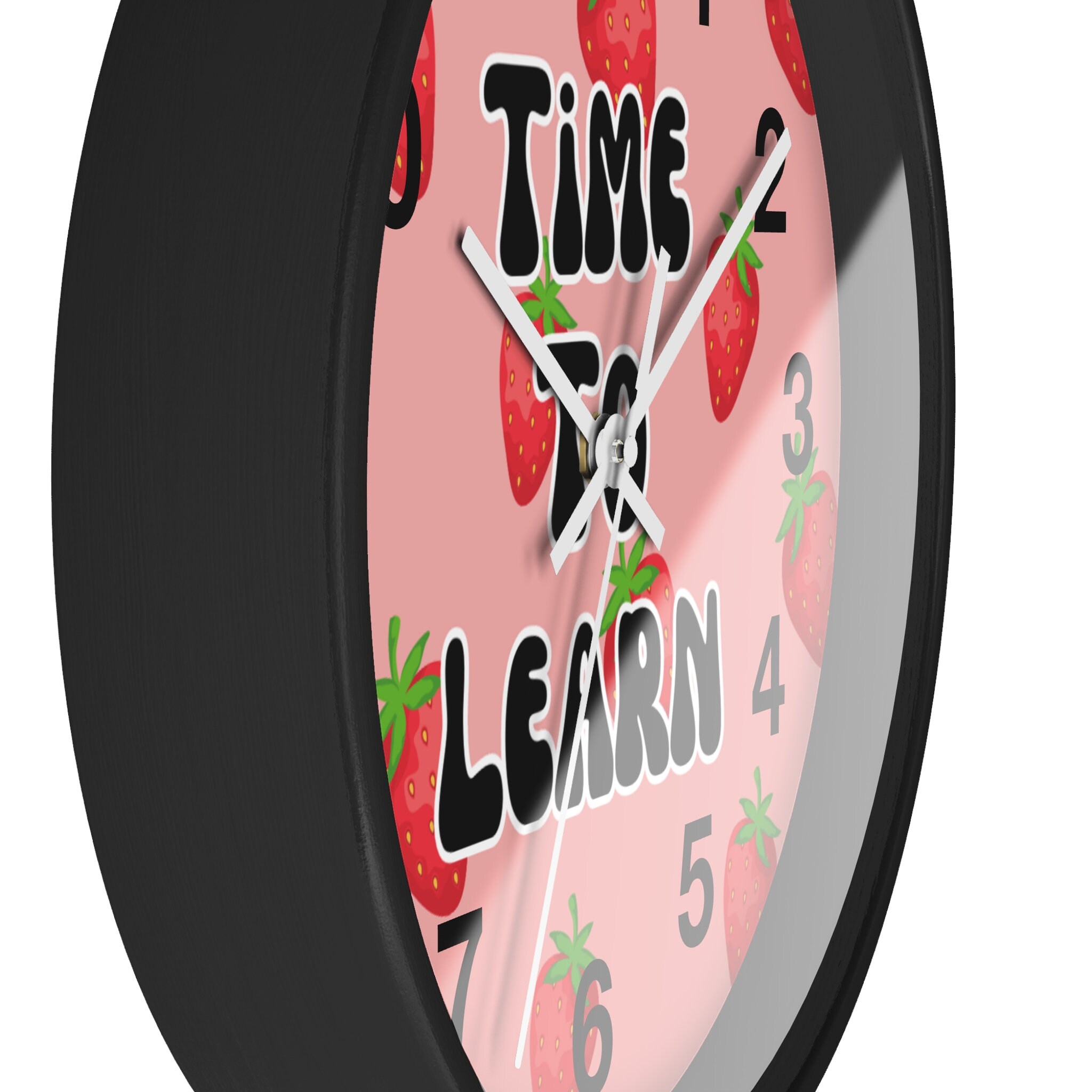 Clock for Classroom Decor Clock Retro Strawberry Clock Groovy Berry ...