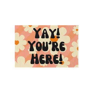 Classroom Welcome Mat Retro Classroom Decor Groovy Doormat 70's ...