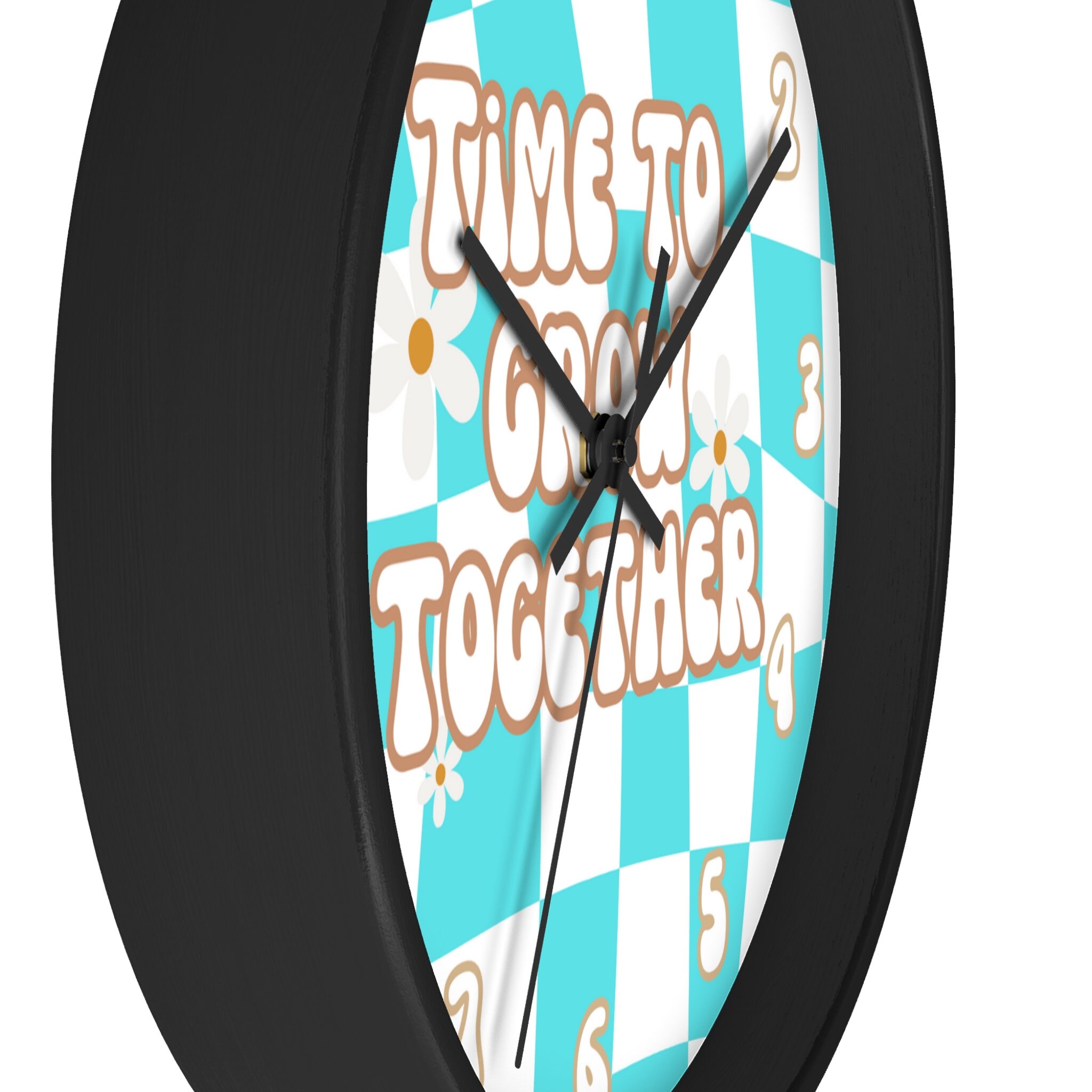 Clock for Classroom Decor Clock Retro Flower Clock Groovy - Etsy