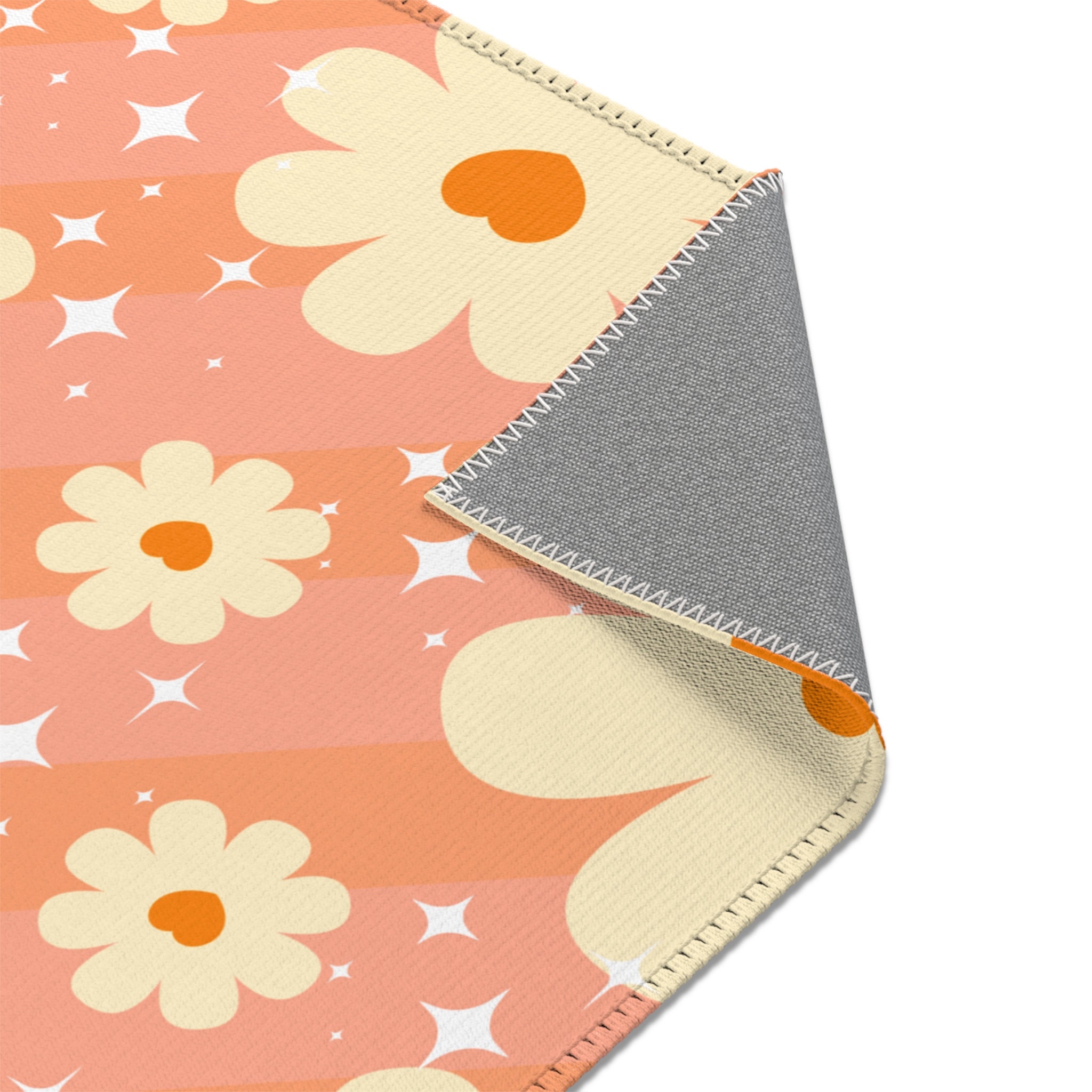 Rug for Classroom Area Rug Retro Flower Classroom Decor Retro Groovy ...