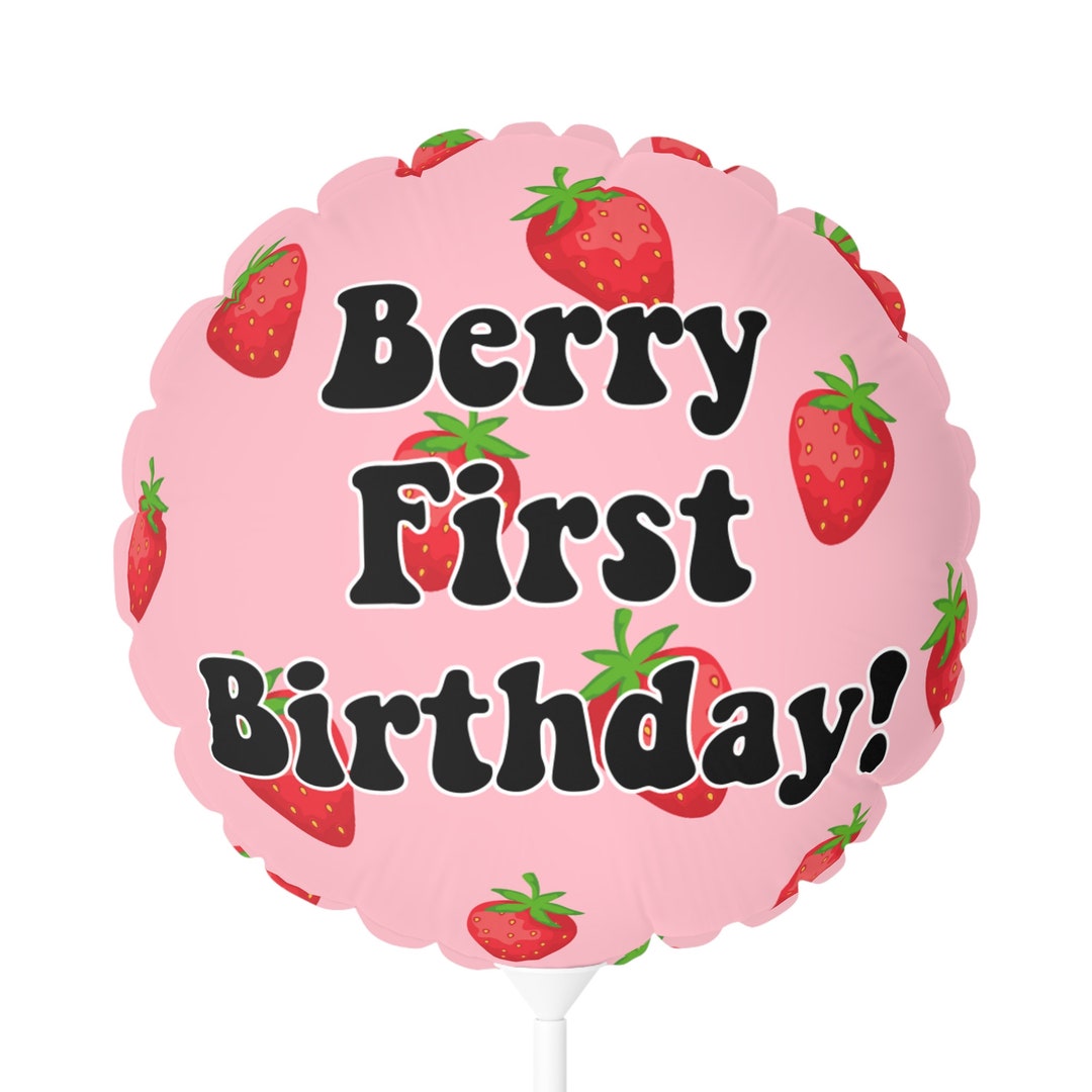 Balloon for First Birthday Party Berry Decor First Birthday Girl First ...