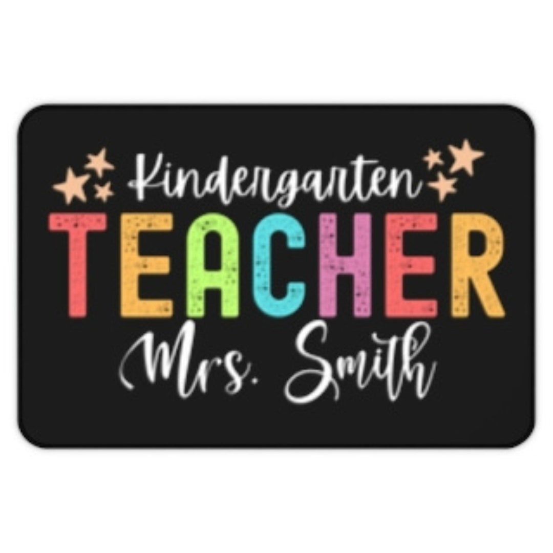 Custom Teacher Desk Mat | Personalized Teacher Desk Mat | Teacher Name ...