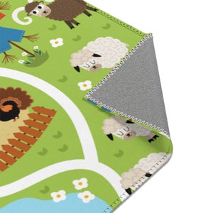 Farm Play Rug for Kids Room Area Rug for Children Farm Area Carpet ...