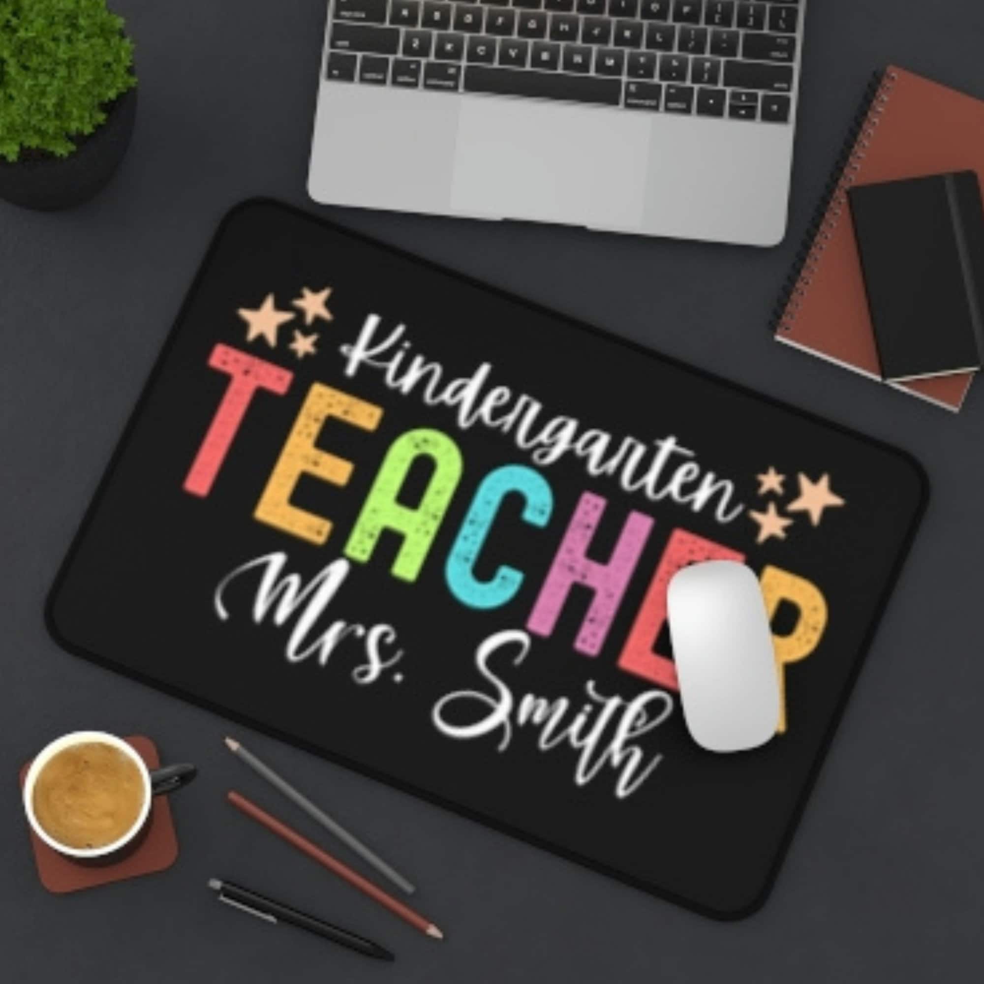 Custom Teacher Desk Mat Personalized Teacher Desk Mat Teacher Name ...