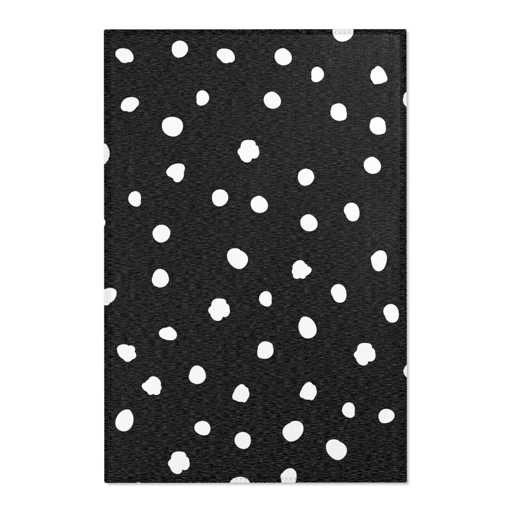 Polka Dot Rug for Classroom Neutral Area Rug Retro Classroom Decor ...