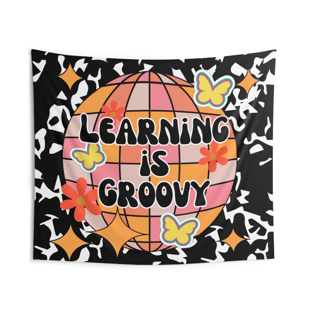 Retro Classroom Decor Groovy Decor Indoor Wall Tapestry Uplifting ...