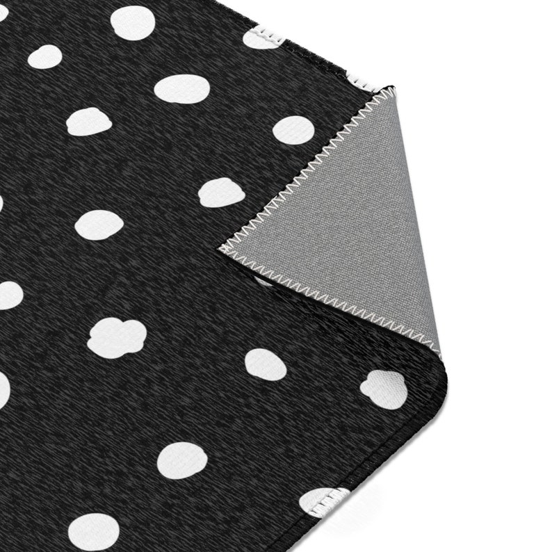 Polka Dot Rug for Classroom Neutral Area Rug Retro Classroom Decor ...