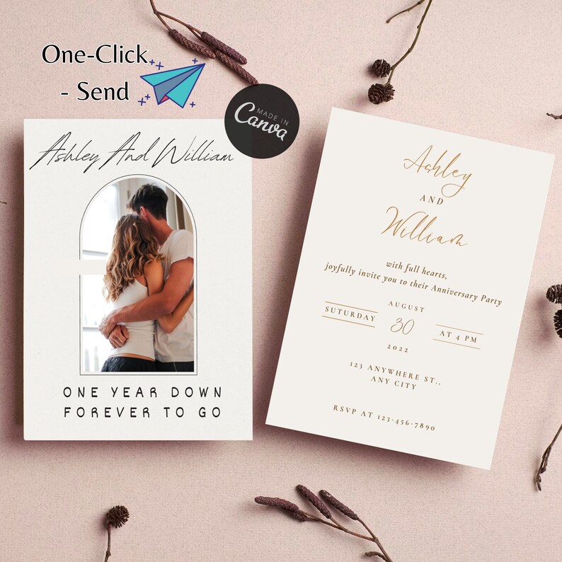 Anniversary Celebration Invitation Card Template, Marriage Anniversary ...